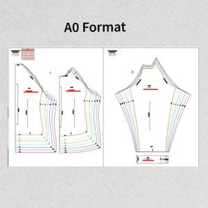 Sewing Pattern Long Sleeve Shirt for Women | Sizes XS to 3XL | Instant ...