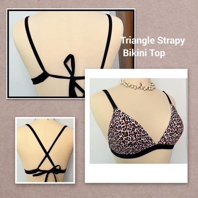 Triangle Bikini Set Sewing Pattern | Beginner-friendly, XS-4XL (A4 PDF ...