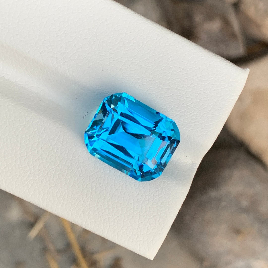 10.5 CT Electric Blue Topaz Available for Sale, Topaz Ring. Topaz Jewellery, Gift Ideas - Etsy