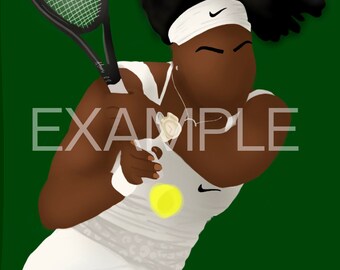 Serena Williams Art - Etsy