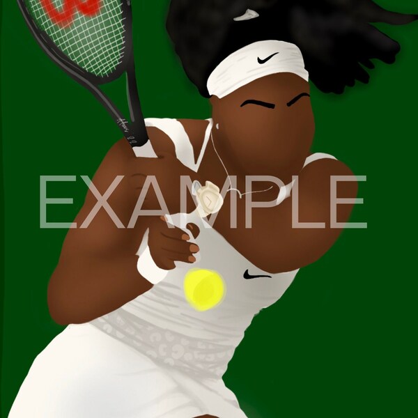 Serena Williams Art - Etsy