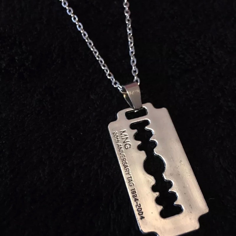 Razor Blade Necklace - Etsy