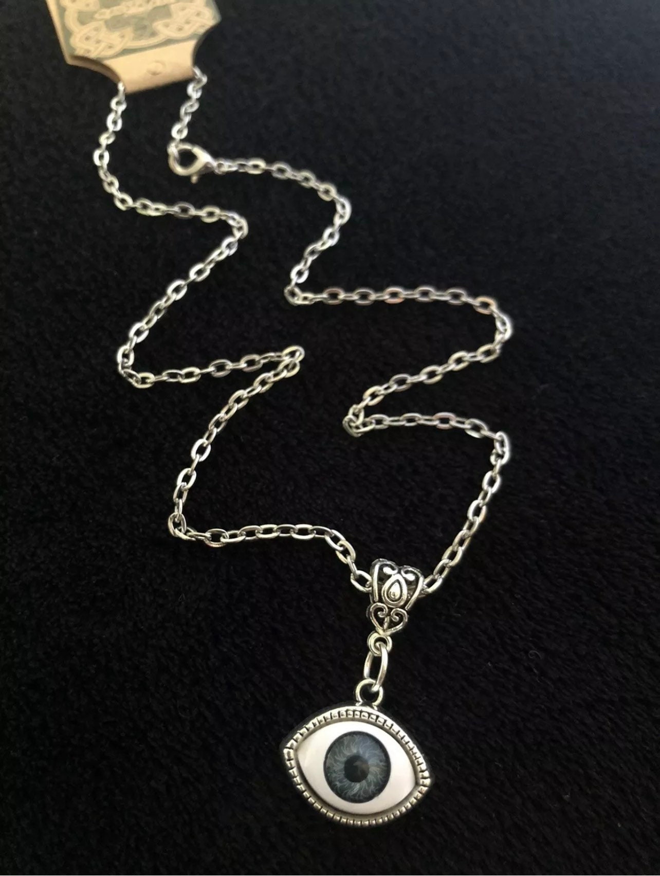 3D Oval Eye Necklace Eyeball Pendant on 18 Inch Chain Cameo - Etsy