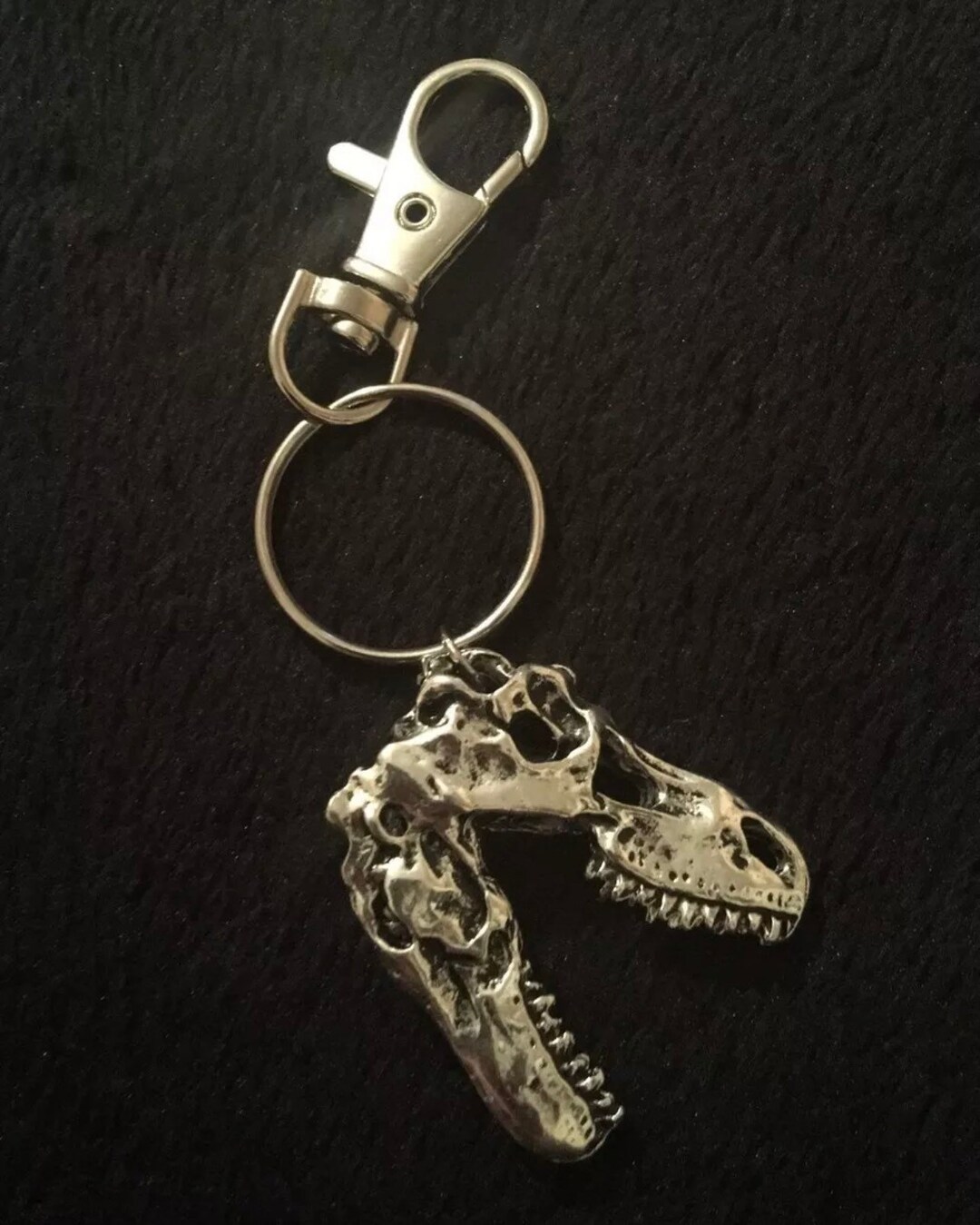 3D T-REX Keyring Charm Dinosaur Skull Skeleton Head Key Charm - Etsy