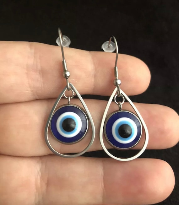 Nazar amulet earrings store