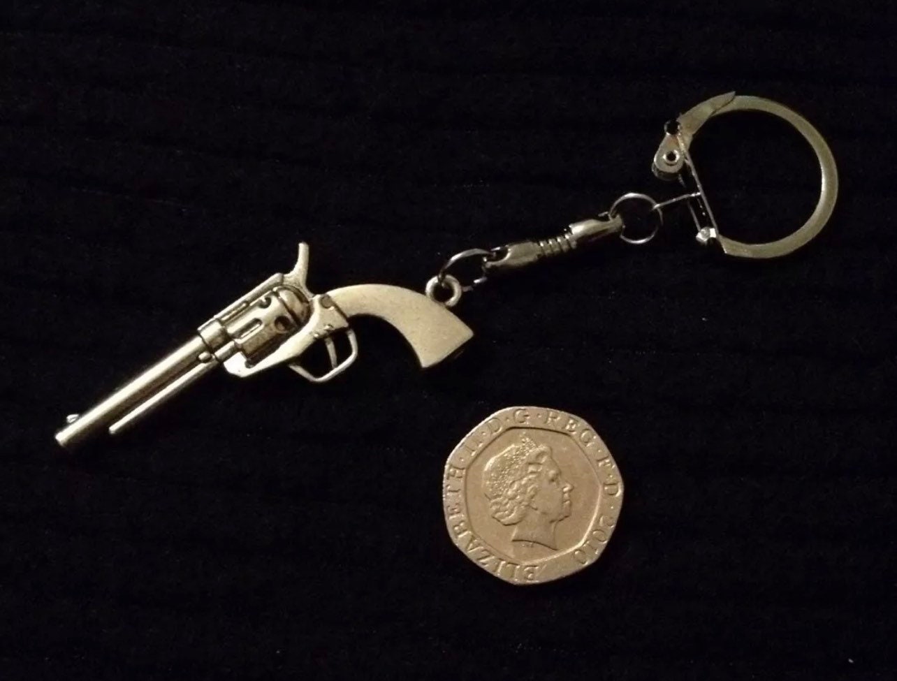 3D Gun Keyring Chain the Walking Dead Revolver Rick Grimes Gun - Etsy ...