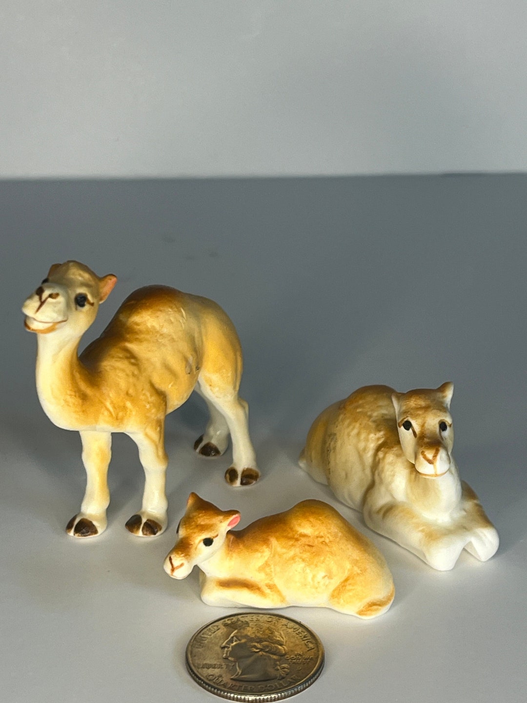 Vintage Ceramic Camel Figurines - Etsy
