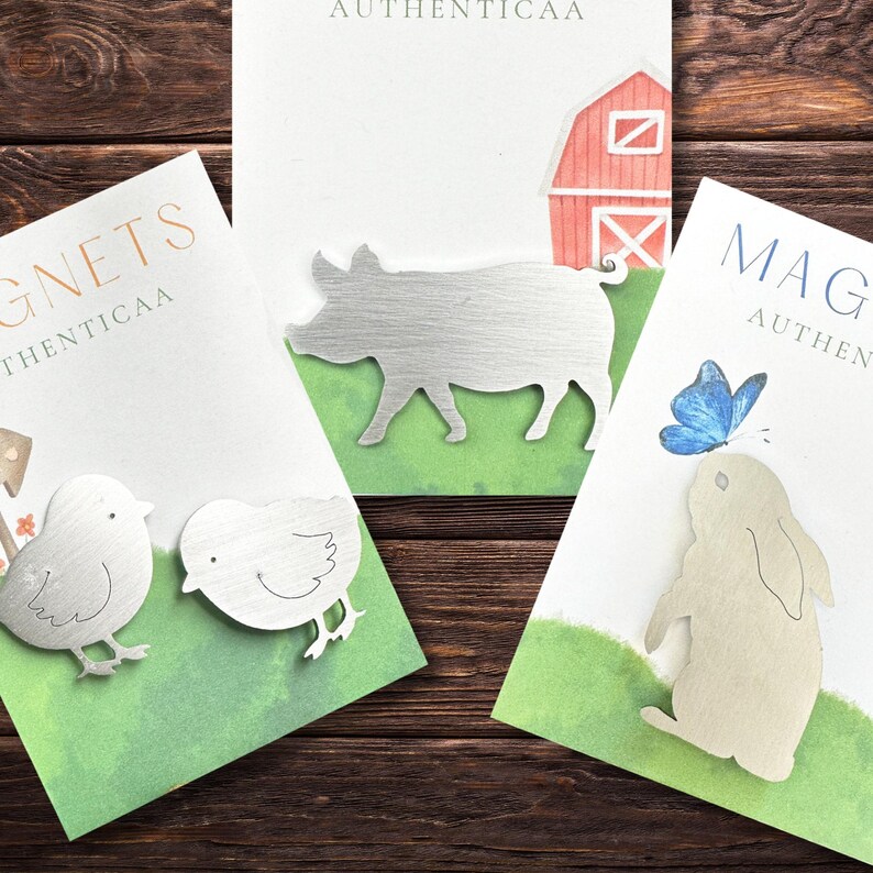 Bunny Magnet - Farm Theme - Etsy