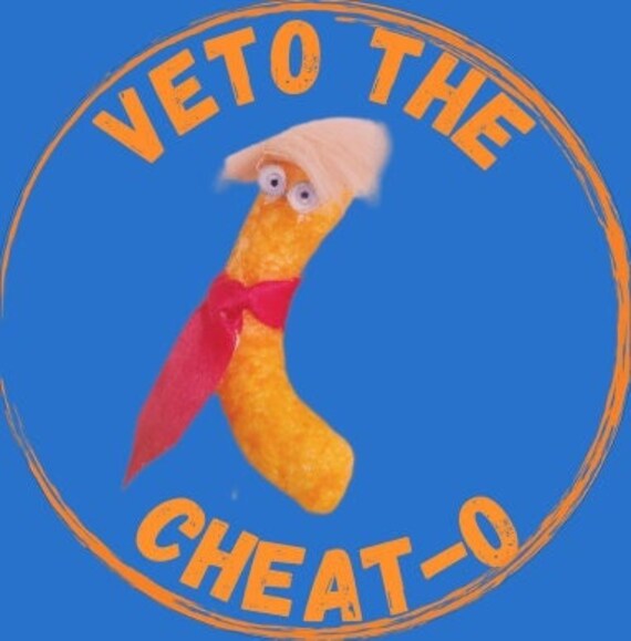 Anti-trump Veto-the-cheato-o sticker/decal - Etsy