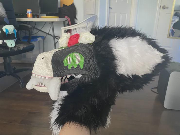 Custom Dino Mask Fursuit Head - Fully Furred (READ DESCRIPTION) - Etsy