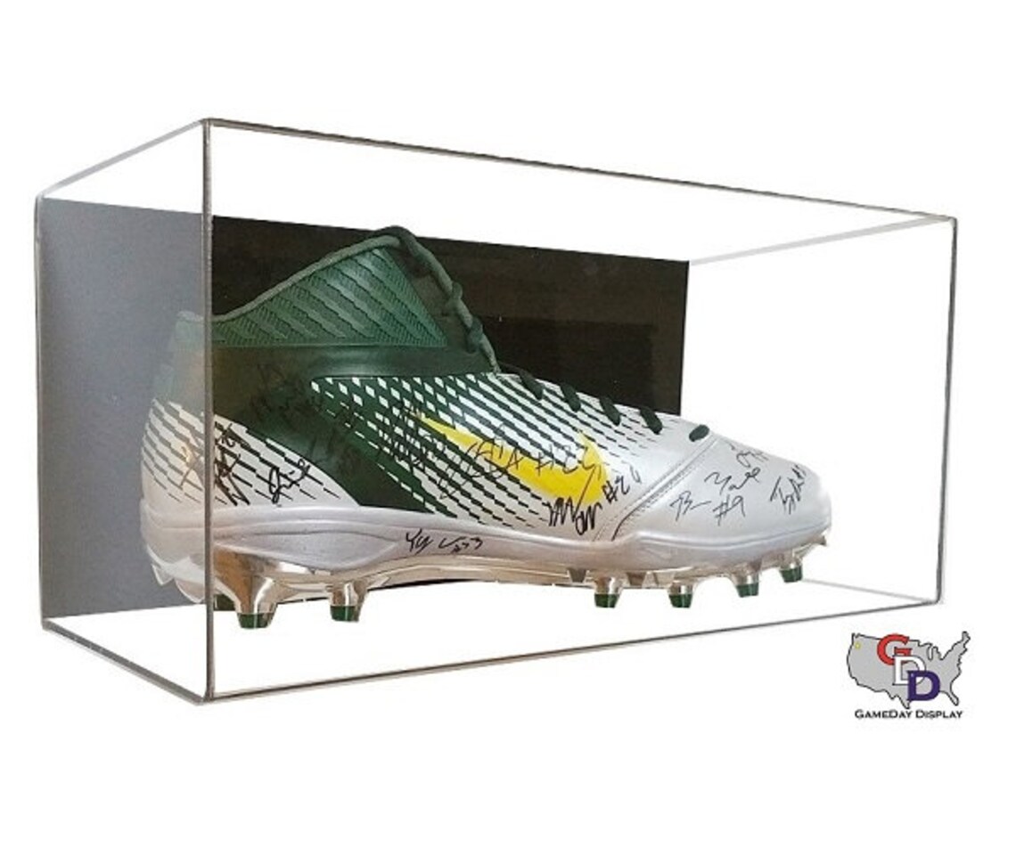 Acrylic Wall Mount Large Single Shoe Display Case Size 17 and Under by ...
