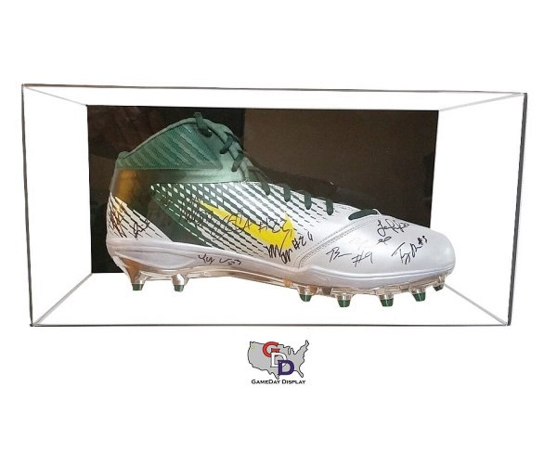 Acrylic Wall Mount Large Single Shoe Display Case Size 17 and Under by ...