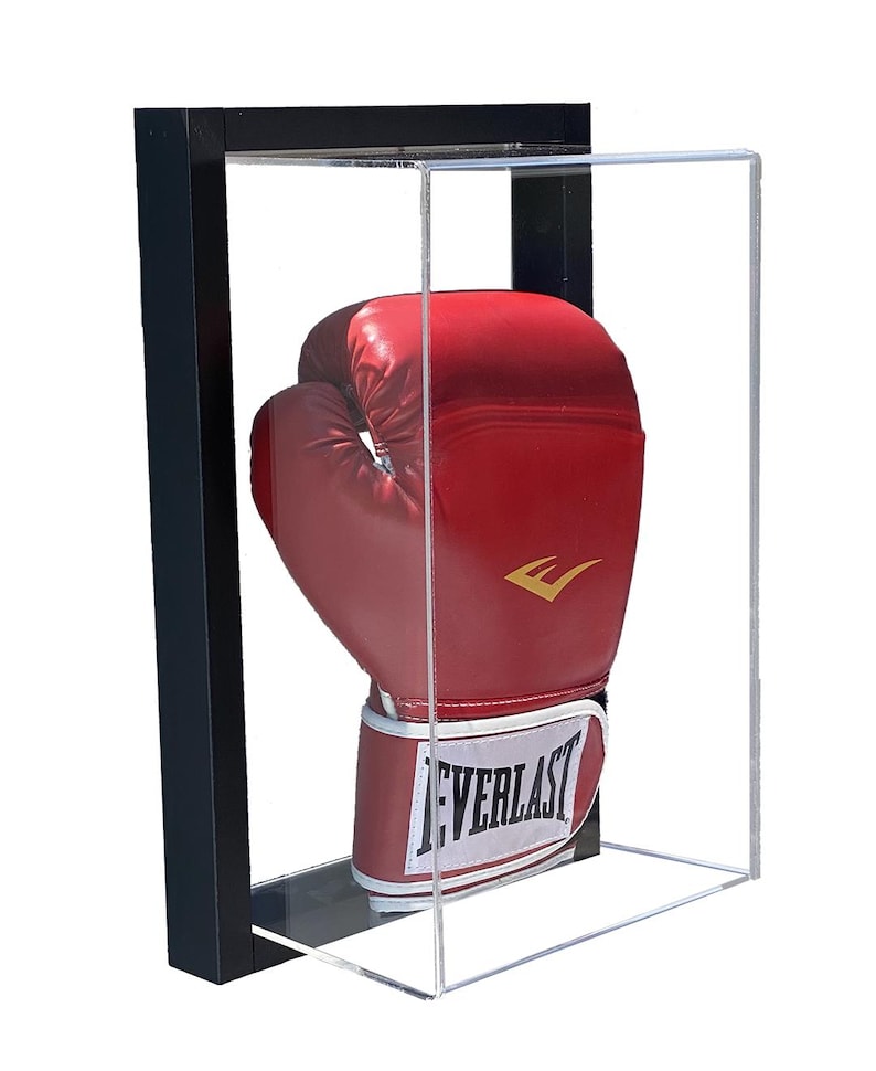 Clear Acrylic Boxing Glove Wall Mount Display Case, UV Protecting ...