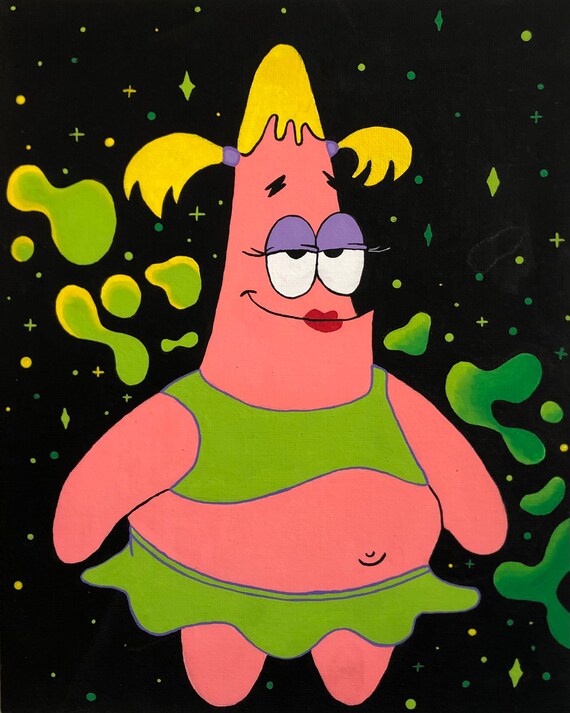 Patricia Star Patrick Star Spongebob Squarepants Galaxy | Etsy