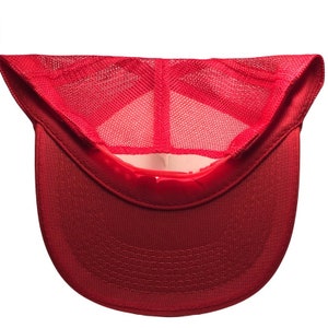 MTV Trucker Hat Vintage Snapback Hat Mesh Hat Red Hat Adjustable Unworn ...