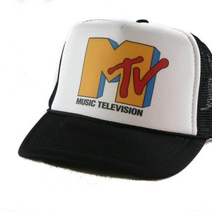 MTV Trucker Hat Vintage Snapback Hat Mesh Hat Black Hat Adjustable Unworn - Etsy