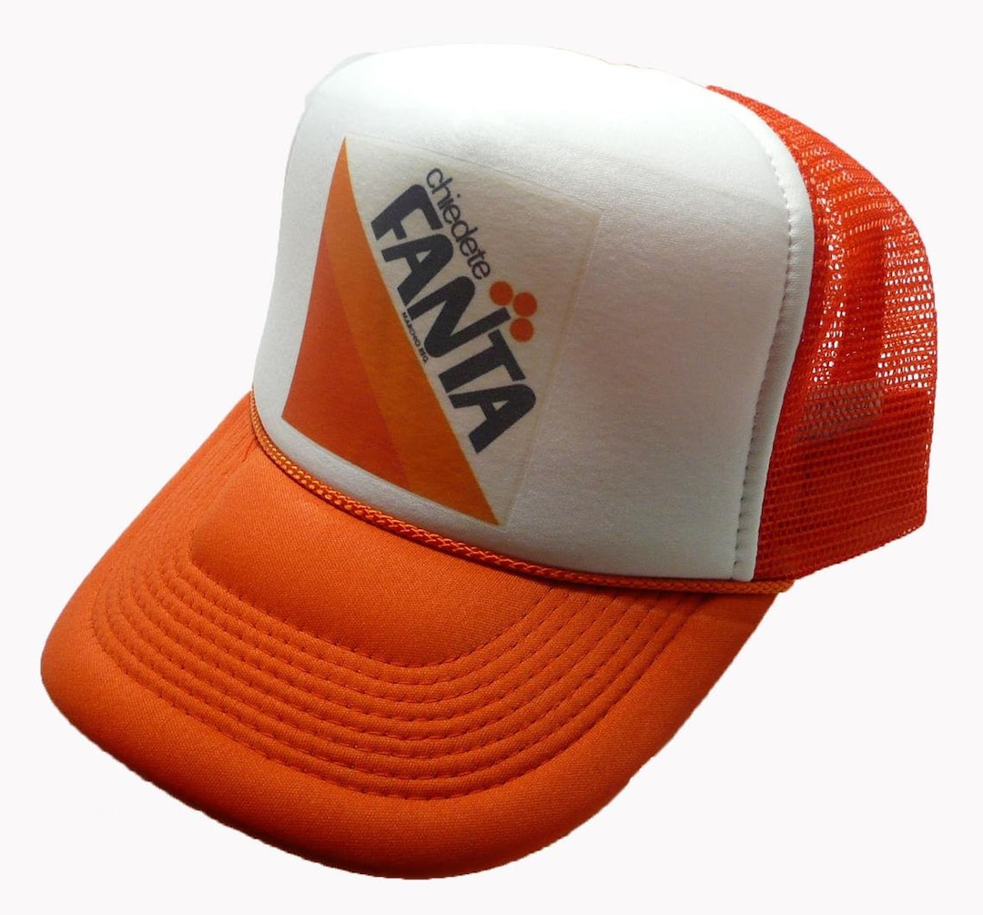 Fanta Trucker Hats | Adjustable Trucker Foam Orange Hats | Trendy ...