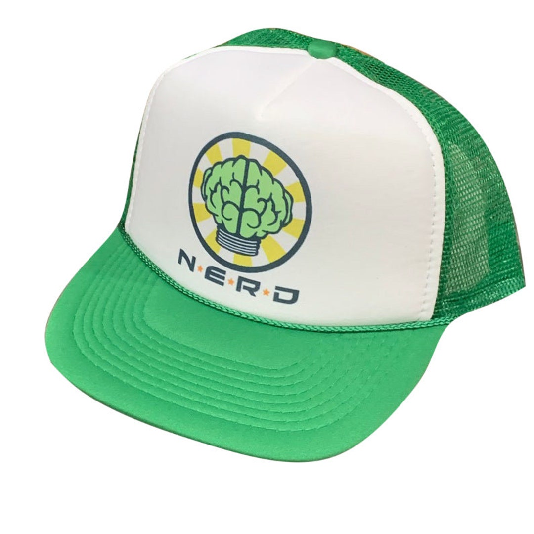 Nerd Trucker Hats Vintage Trucker Hats Adjustable Trucker Foam Green ...