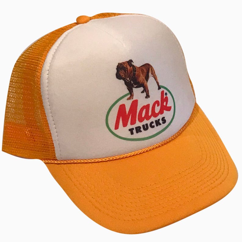 Orange Mack Truck Hat