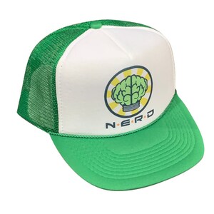 Nerd Trucker Hats Vintage Trucker Hats Adjustable Trucker Foam Green ...