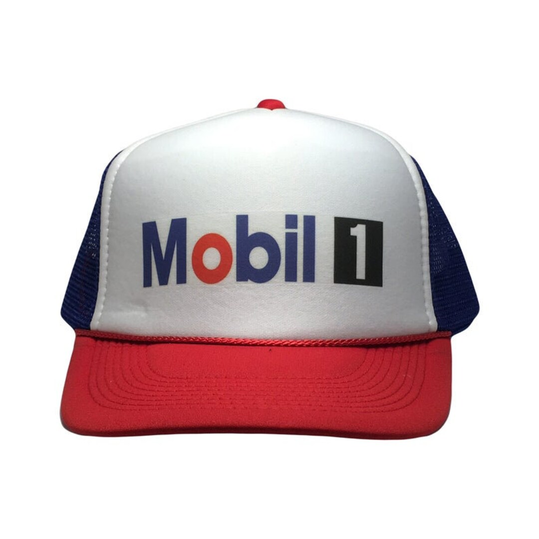 Mobil 1 Trucker Hat Vintage Trucker Hat Adjustable Trucker Foam Red ...