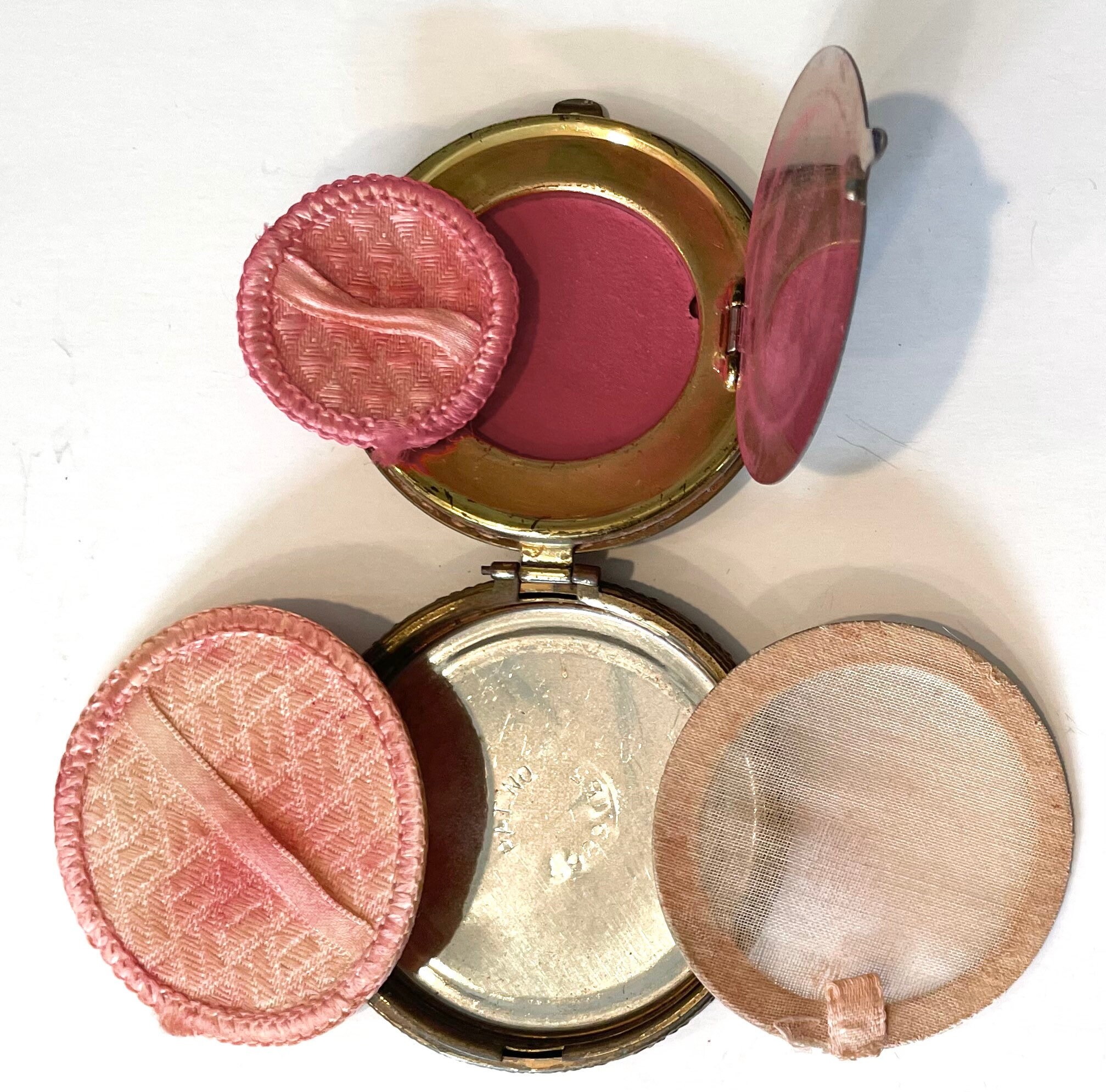 1920s Compact People Enamel Rococo Brass Powder Extraordinary - Etsy