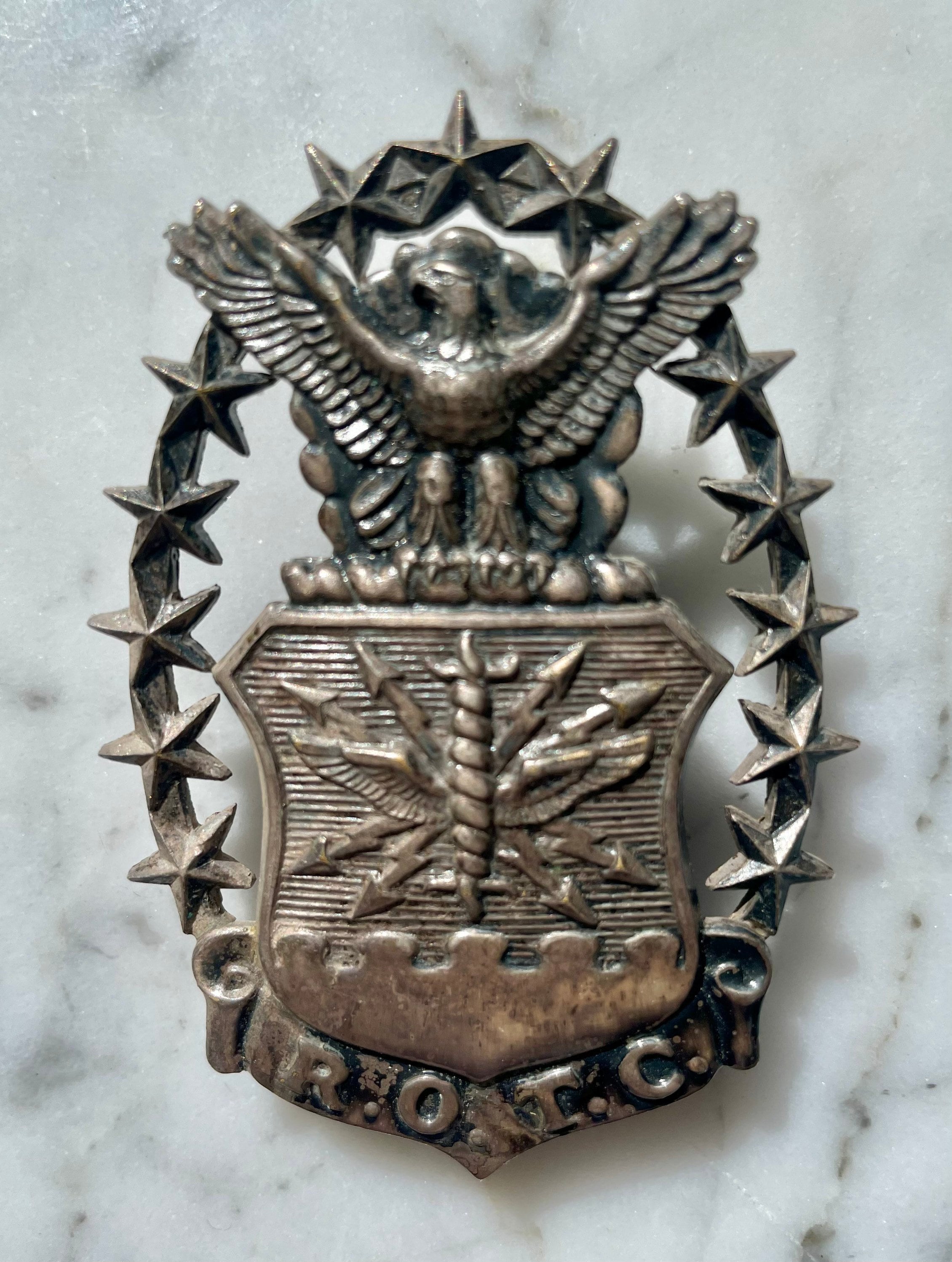 Vintage ROTC Crest Badge Pin With Eagle Collectible-wishesantiques - Etsy