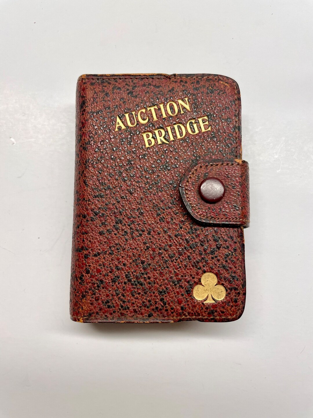 Vintage Playing Cards Bridge Wallet Leather Rare Score Sheet Unusual ...