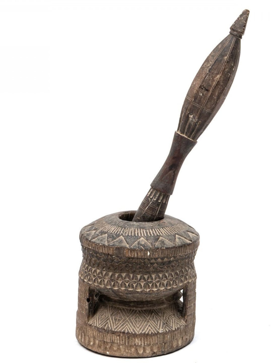 Large Antique African Mortar and Pestle - Etsy