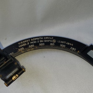 WWII US Navy Azimuth Circle Collectible With Wooden Display Box - Etsy