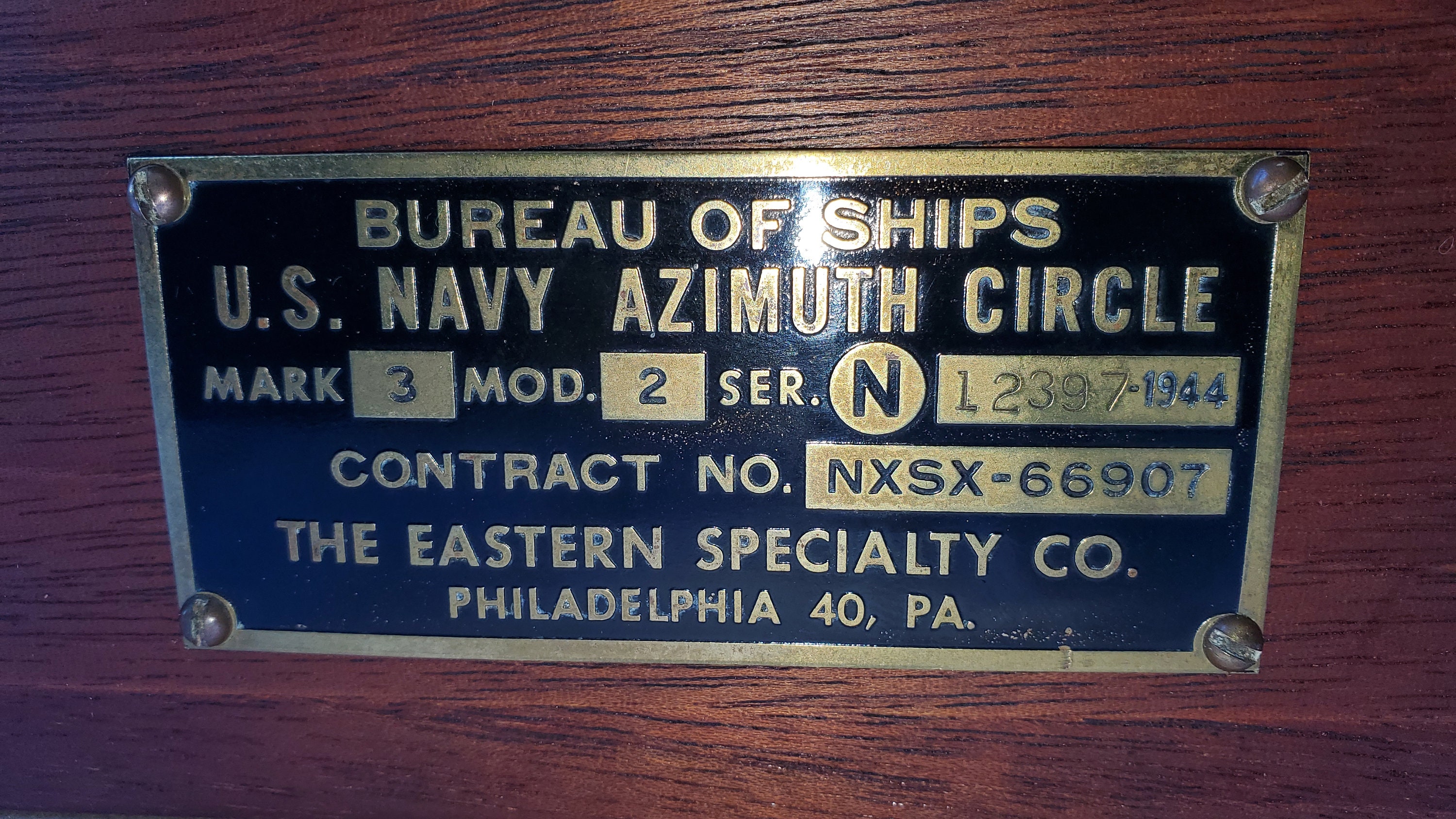 WWII US Navy Azimuth Circle Collectible With Wooden Display Box - Etsy