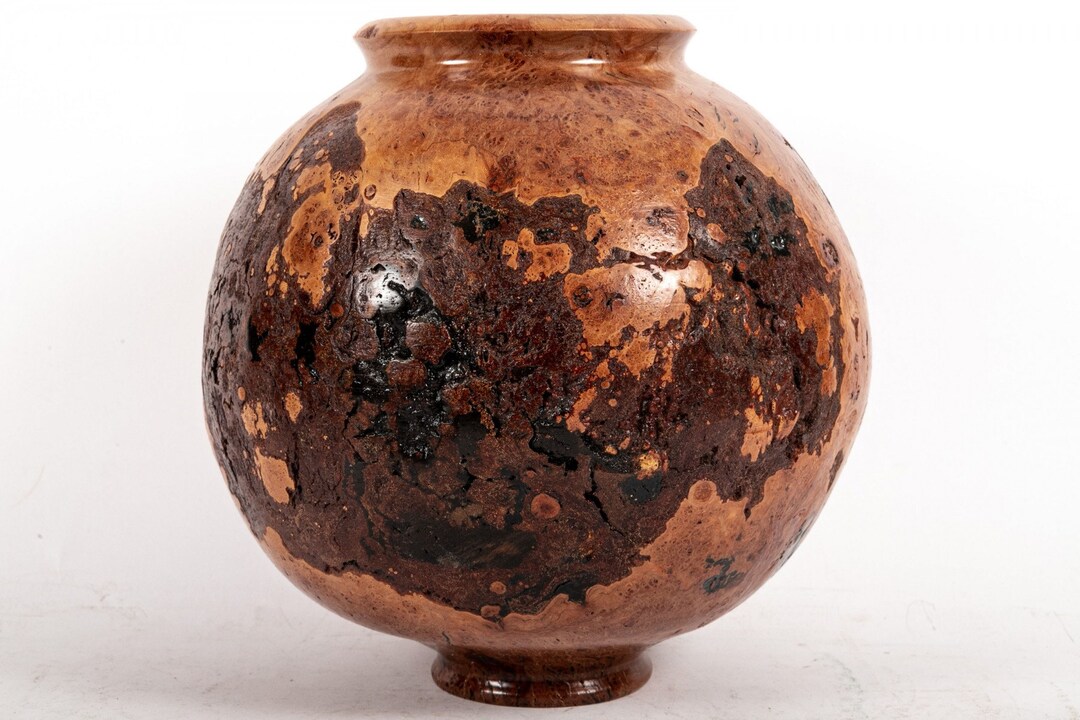 Large Cherry Burl Vase - Etsy