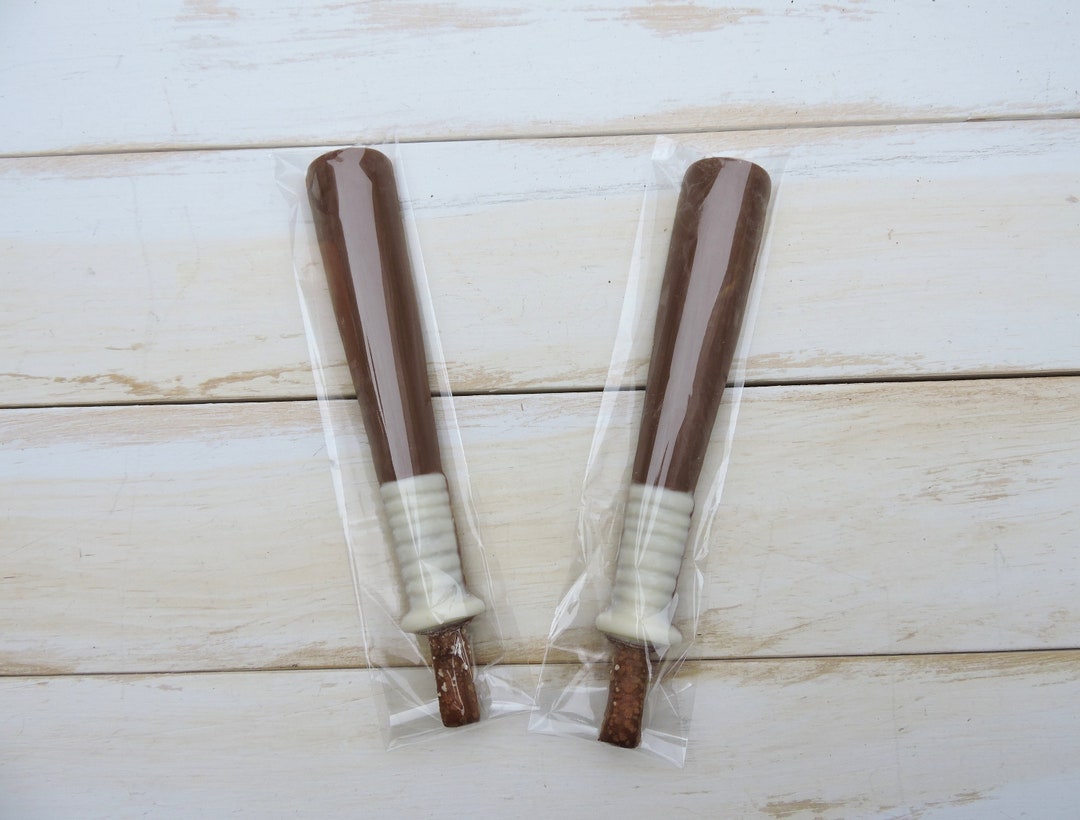 Chocolate Covered Baseball Bat Pretzel Rods, Baseball Lovers Chocolate ...