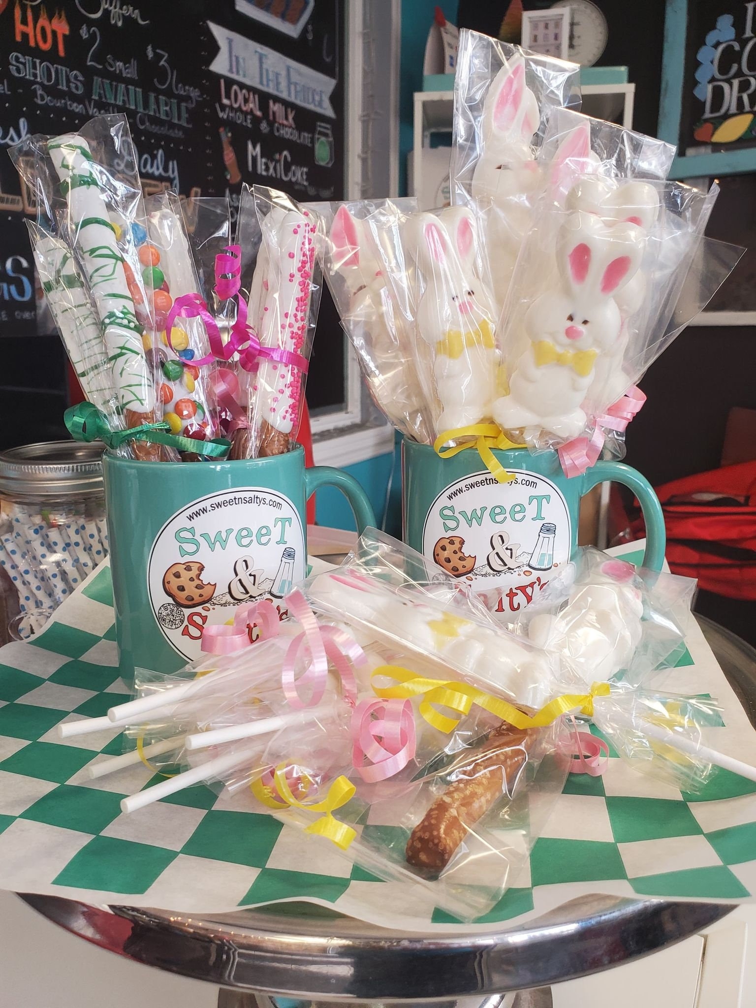 Easter Bunny Chocolate Lollipops, Easter Lollipops , Set of 4 - Etsy