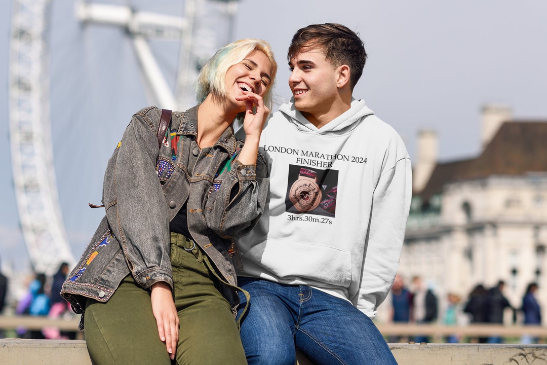 London Marathon Personalised Finishers Hoodie / Unique Gift / Runners ...