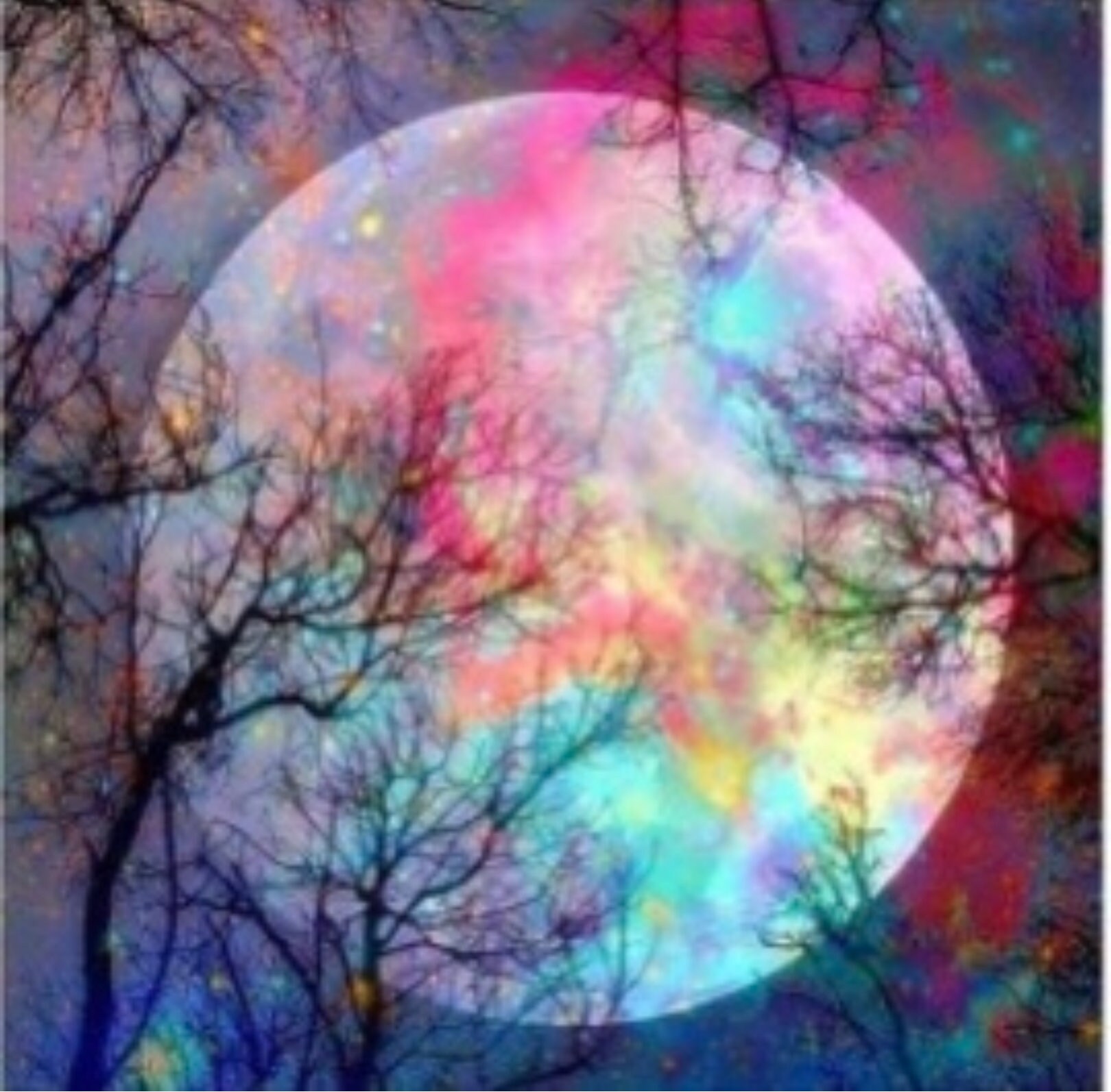 5D Diamond Painting Full Drill Kit Colourful Moon 30 X - Etsy