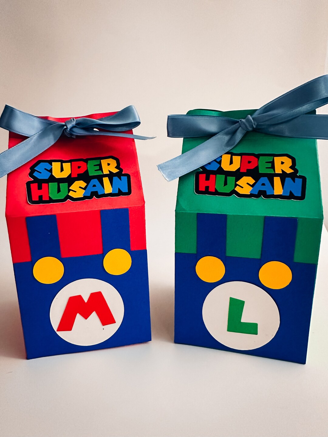 Super Mario Milk Box, Favor Boxes Luigi, Mario Bros Gable Box, Party ...
