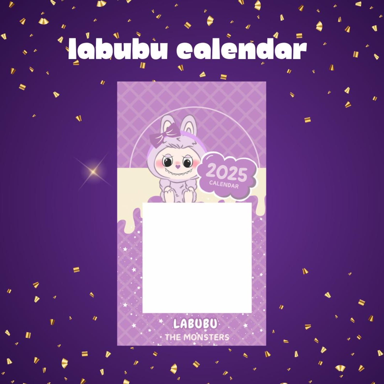 Labubu Magnetic Calendar, 2025 Magnetic Calendar, Cute Calendar, the ...