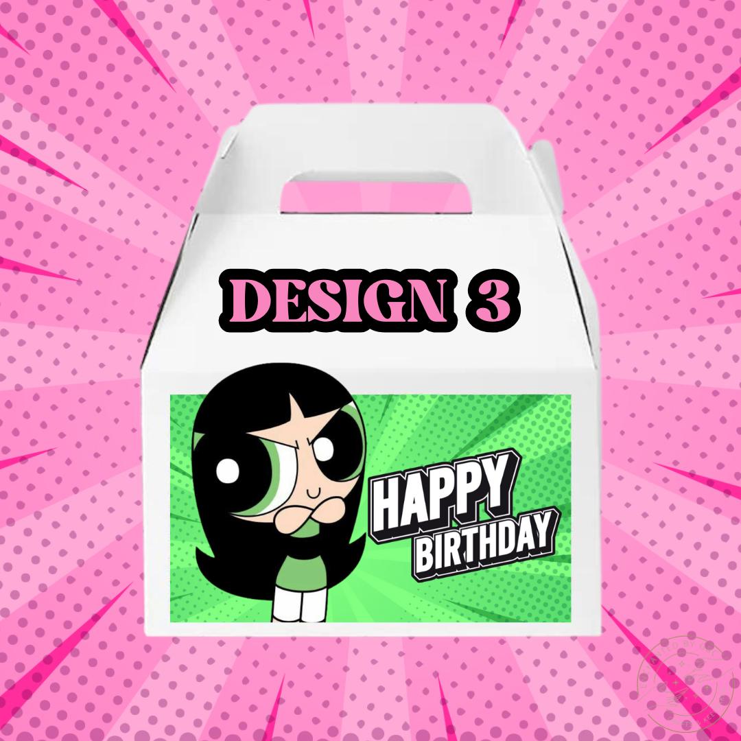 Powerpuff Theme Gable Box, Bubbles Giveaways, Cute Buttercup, Blossom, Party Favors Powerpuff ...
