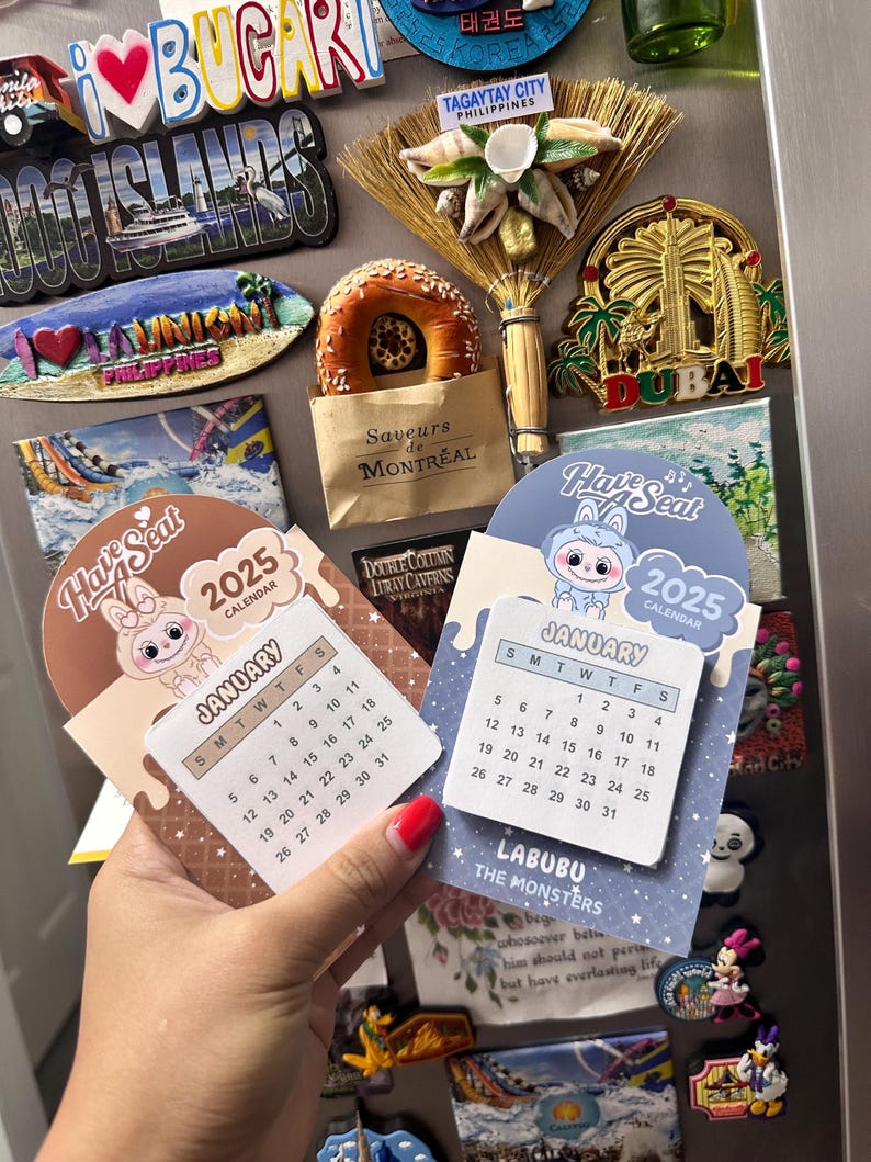 Labubu Magnetic Desk Calendar, the Monsters 2026, Magnets, Magnetic ...
