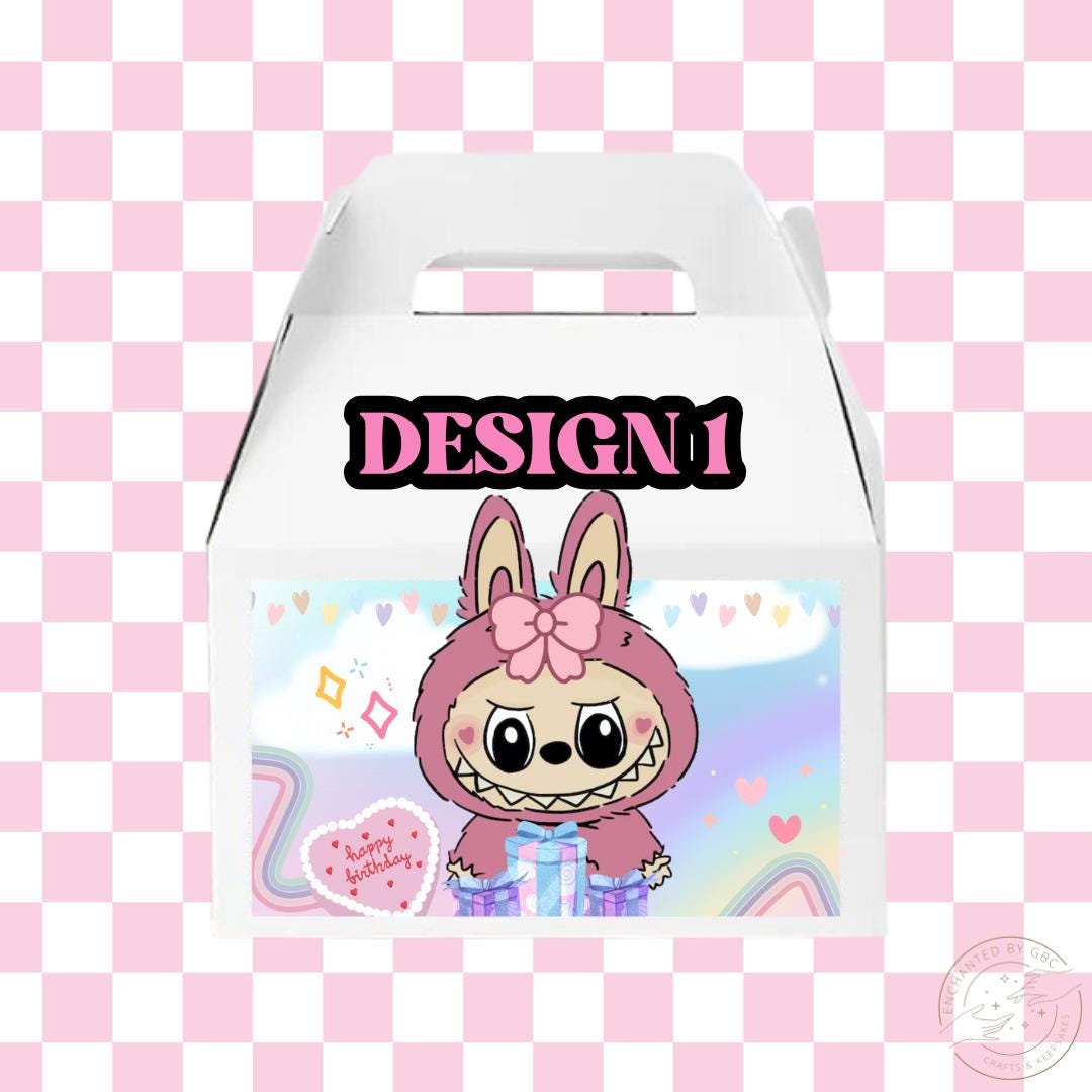 Labubu Theme Gable Box, Scary Giveaways, Cute Labubu, Cute Monster ...