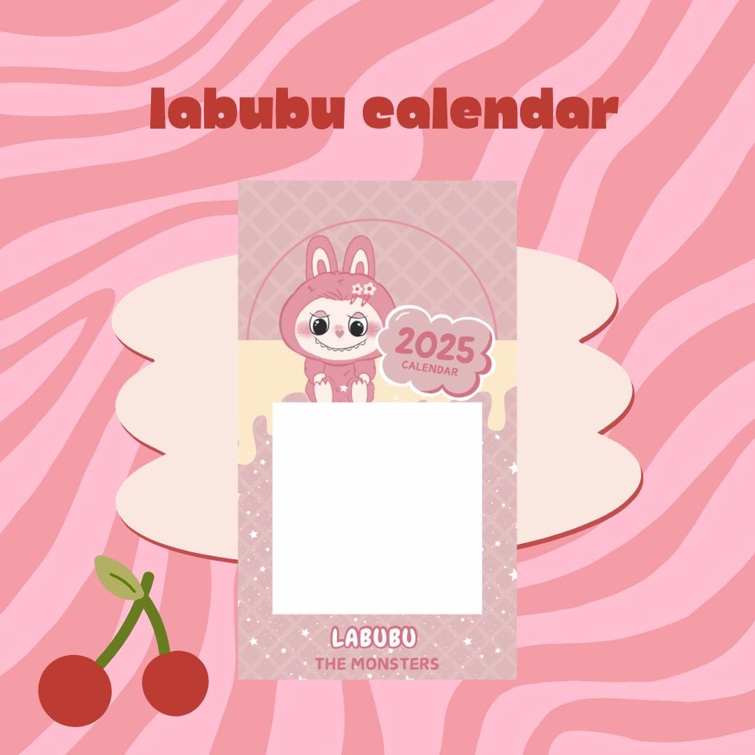 Labubu Magnetic Calendar, 2025 Magnetic Calendar, Cute Calendar, the ...