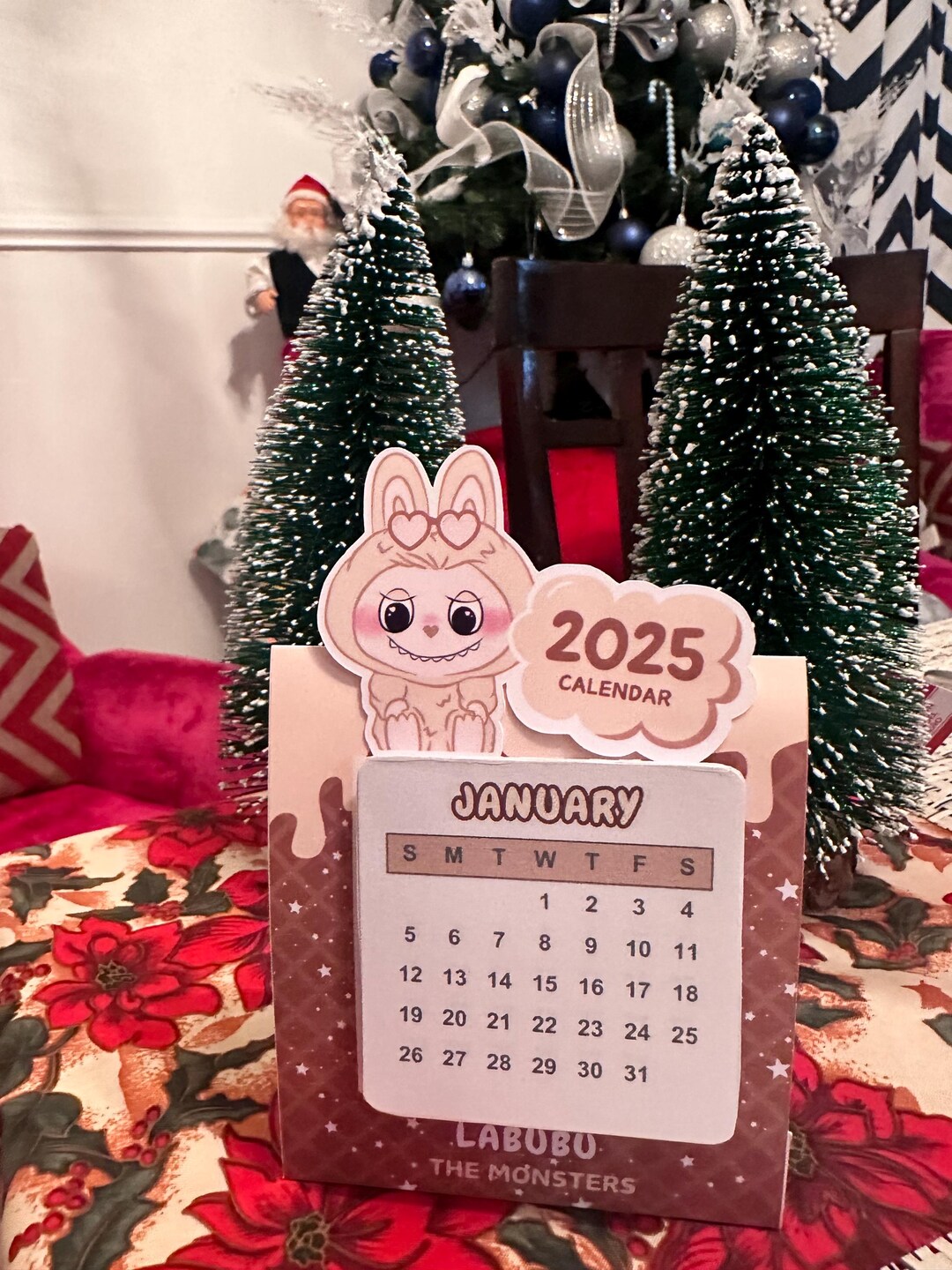 Labubu Desk Calendar, 2025 Labubu Calendar, 2025 Planner, Cute Calendar ...