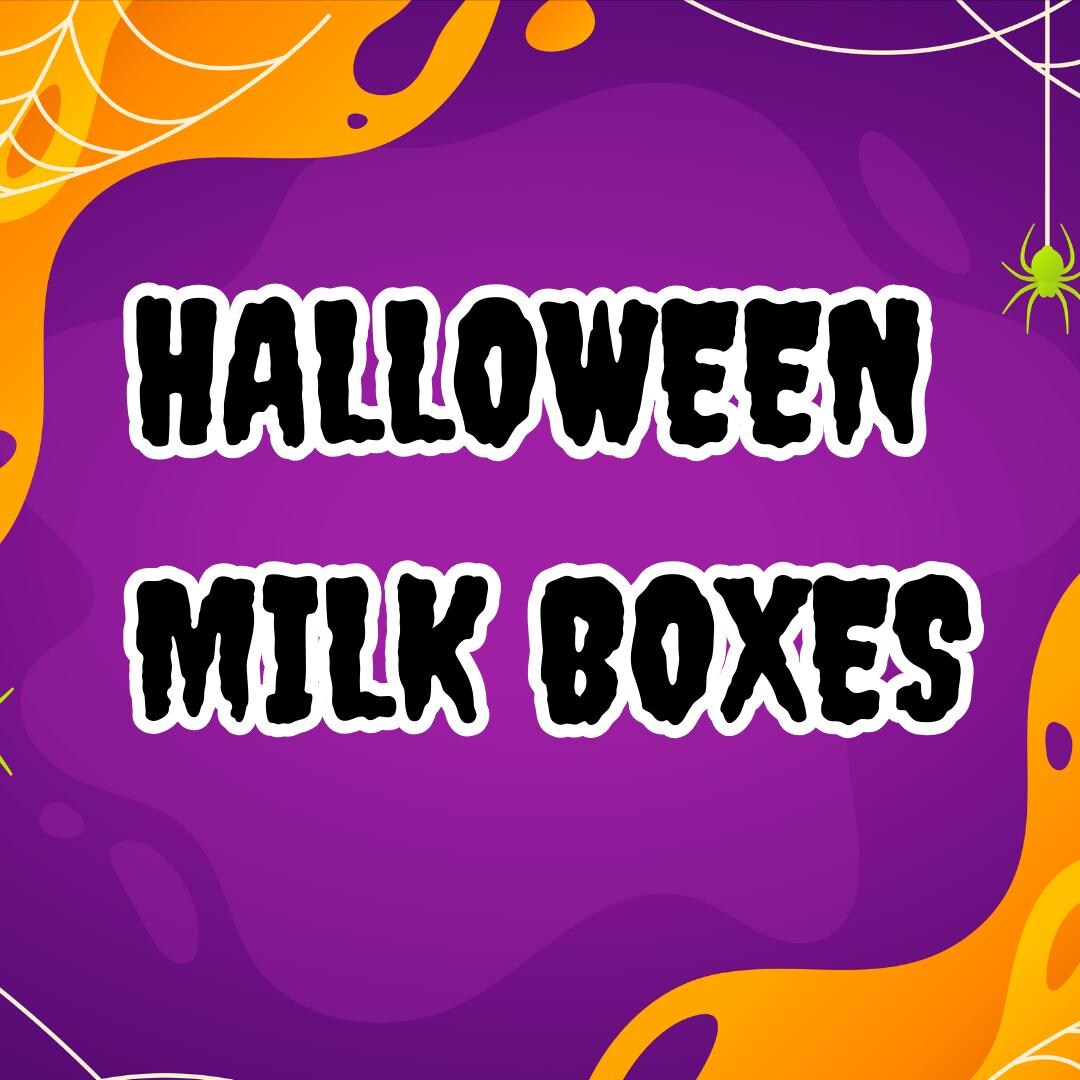 Halloween Milk Boxes, Scary Gable Box, Halloween Treats, Trick or ...
