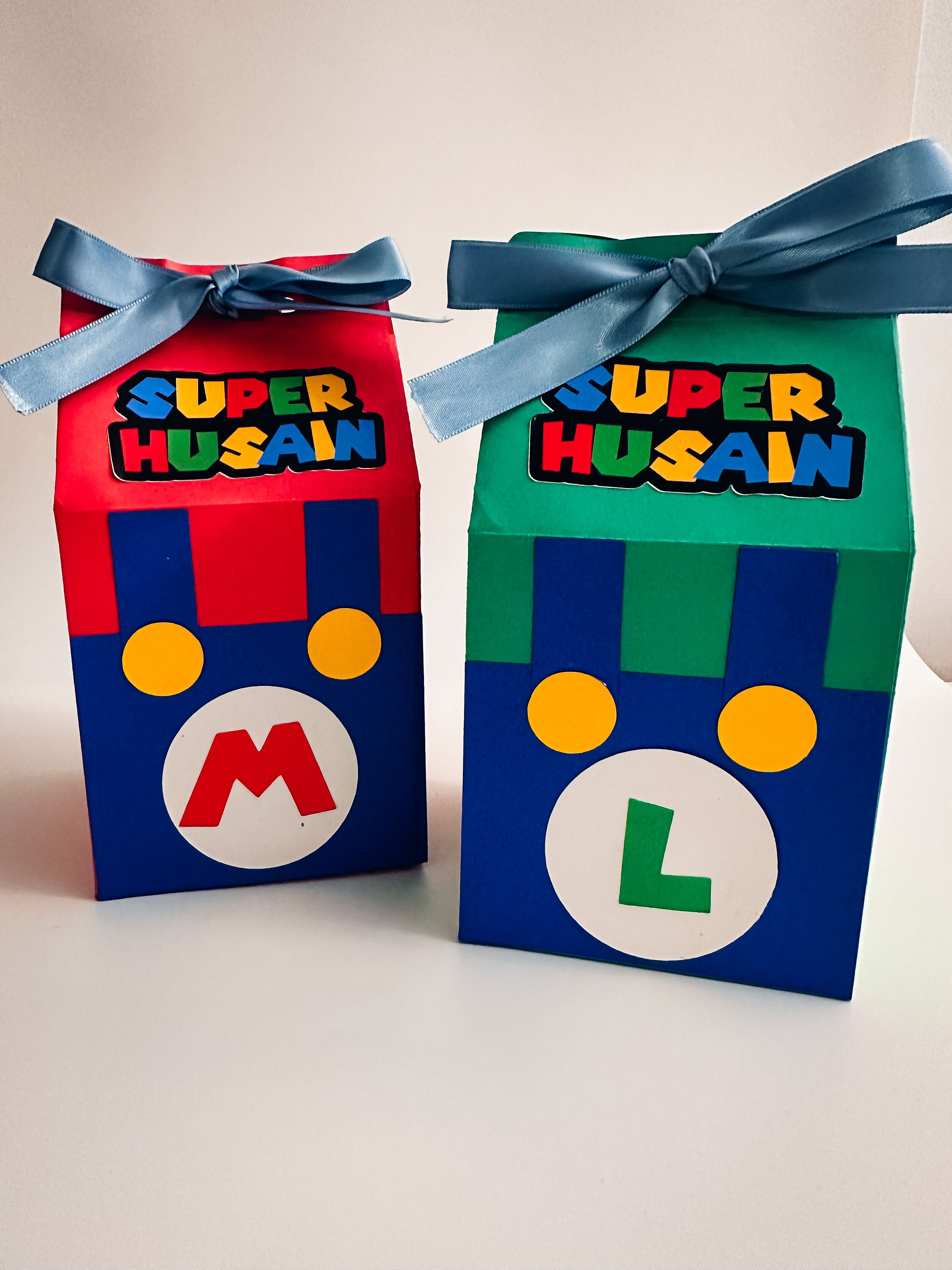 Super Mario Milk Box, Favor Boxes Luigi, Mario Bros Gable Box, Party ...