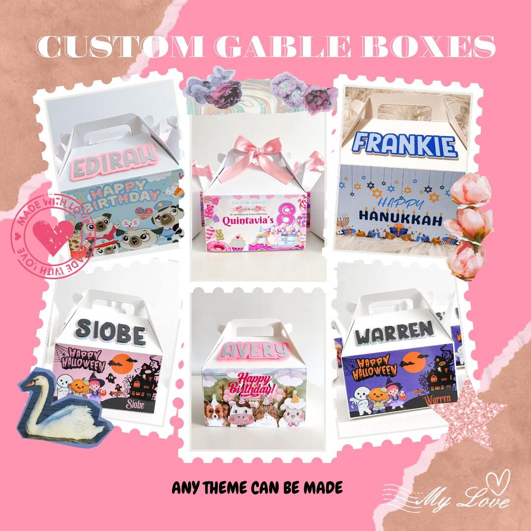 Custom Gable Boxes, Party Boxes, Gable Boxes, Cute Boxes, Candy Boxes ...