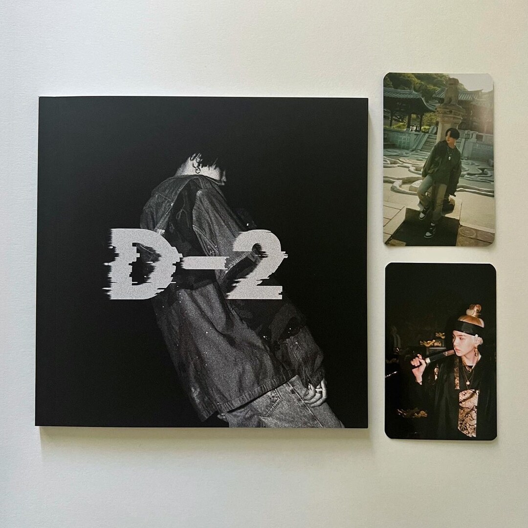 Agust D D-2 BTS SUGA Álbum de fotos mixtape con letras y tarjeta ...