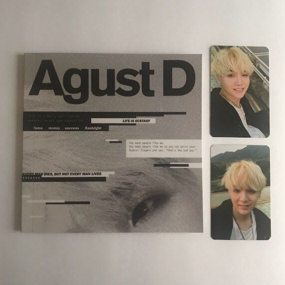 Agust D BTS SUGA Mixtape Photobook Album With Lyrics and - Etsy