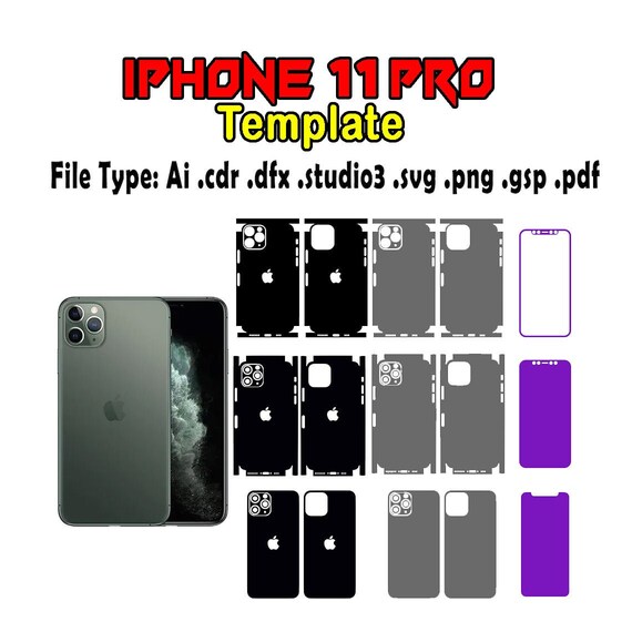 Iphone 11 Pro Template Iphone 11 Pro SVG Vector Png - Etsy