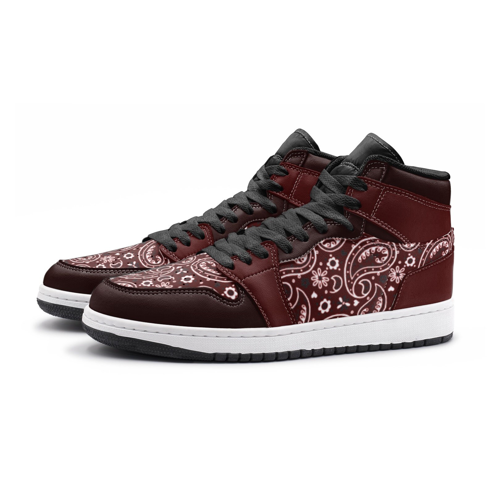 Blood Red Bandana TR Sneakers - Etsy